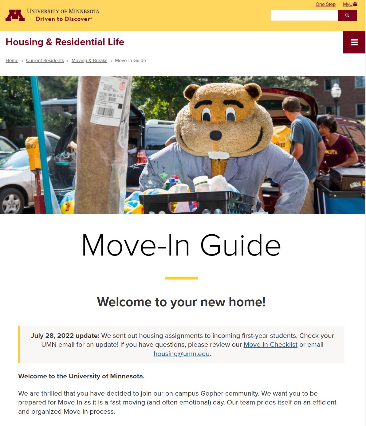 HRL Move-In Guide and Checklist – Sandra Boone